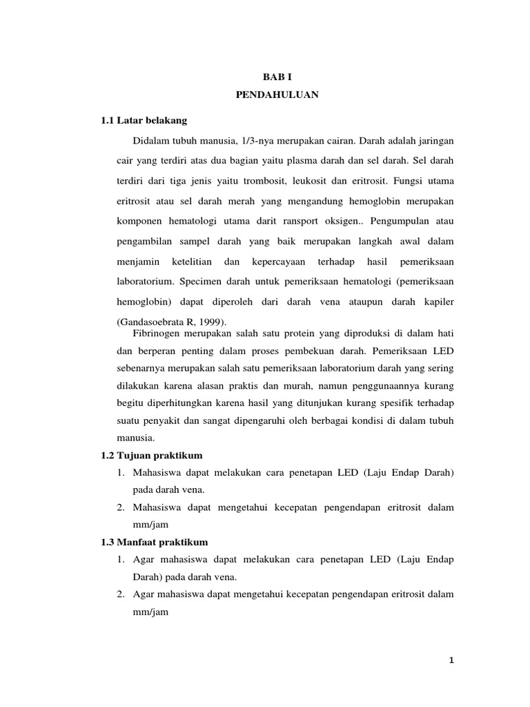 Metode Wintrobe dalam Pemeriksaan LED | PDF | Pengembangan Diri ...