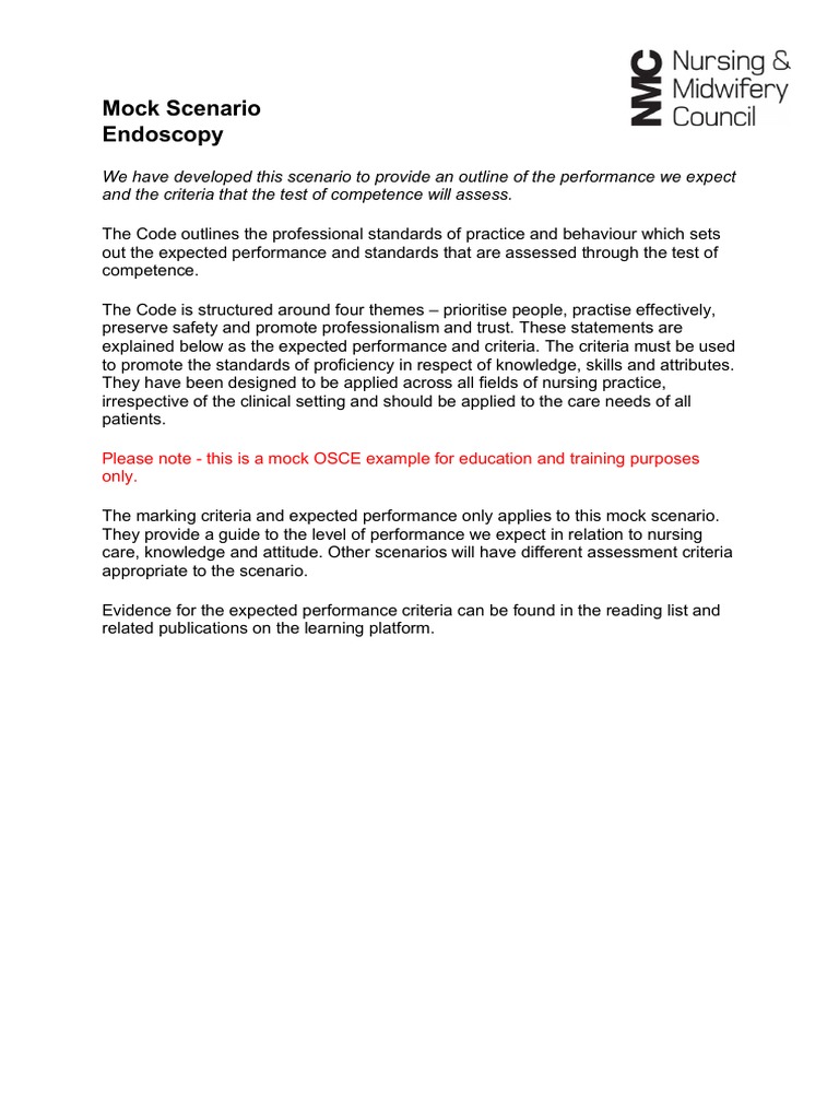 Mock Scenario | PDF | Medical Prescription | Patient