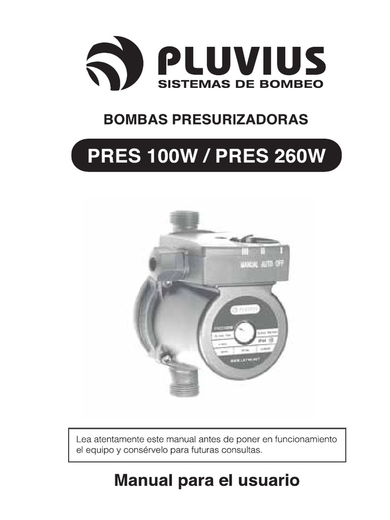 Manual Bomba Pluvius PRES Baja | PDF