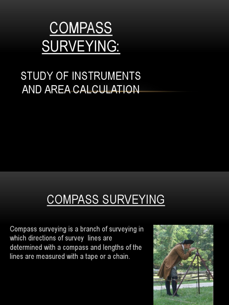 Compass Surveying | PDF | Compass | Surveying