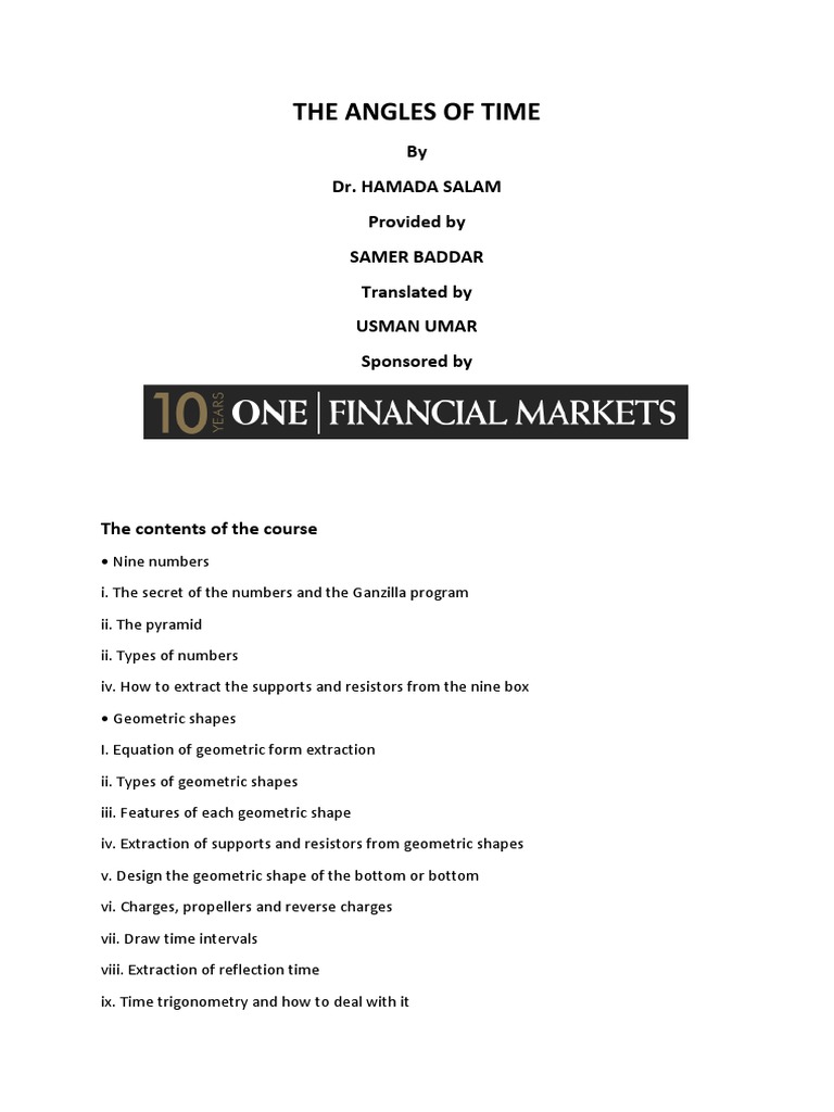 The Angles of Time Samada Salam Edit Samer Baddar | PDF | Circle ...