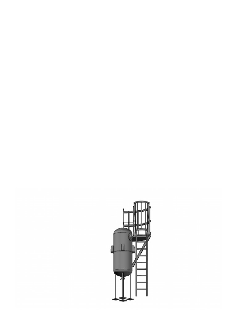 Drawing of Vessel With Skid PDF | PDF