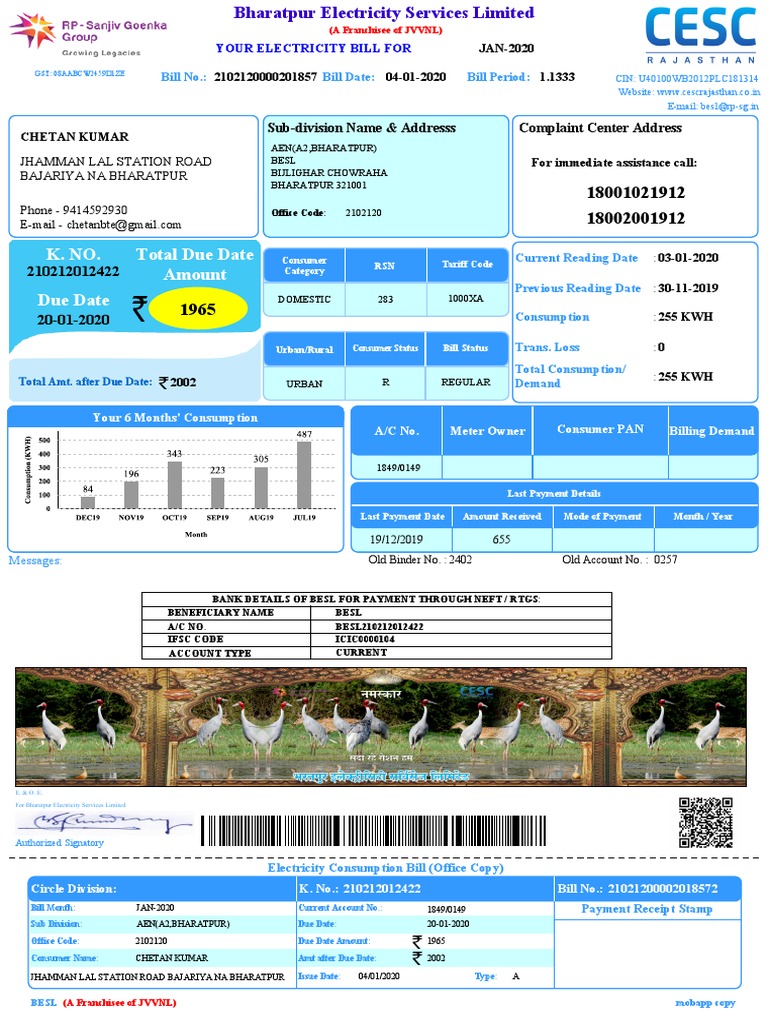 ViewBill PDF | PDF | Cheque | Payments