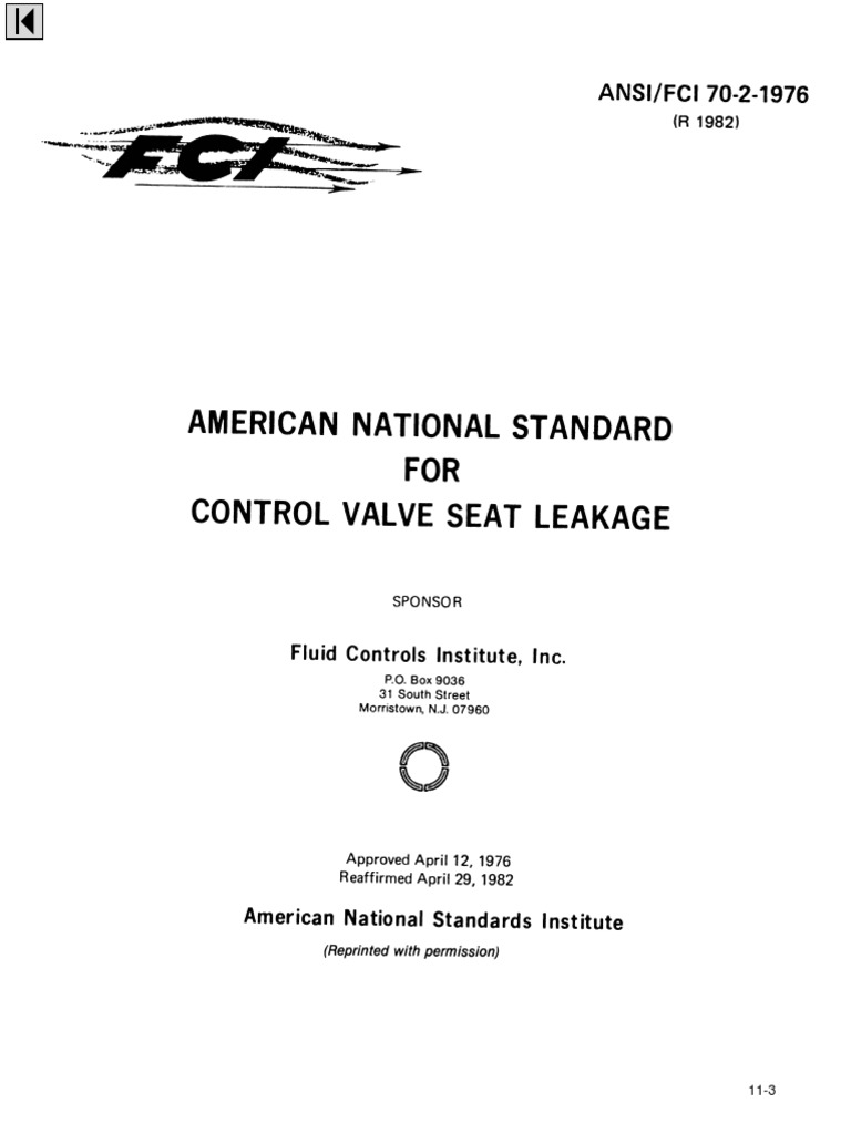 ANSI FCI 70-2.pdf | Valve | Pressure Measurement