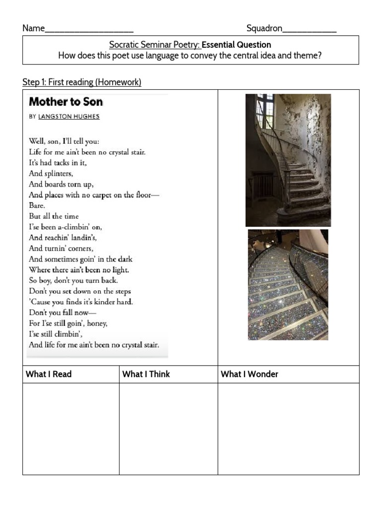 Socratic Seminar Poetry Guide | PDF | Poetry | Psychology