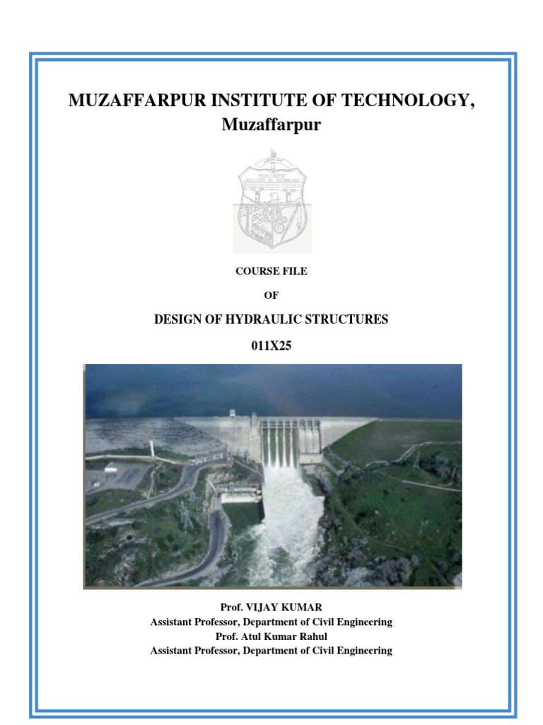 Design of Hydraulic Structures | PDF | Dam | Engineering