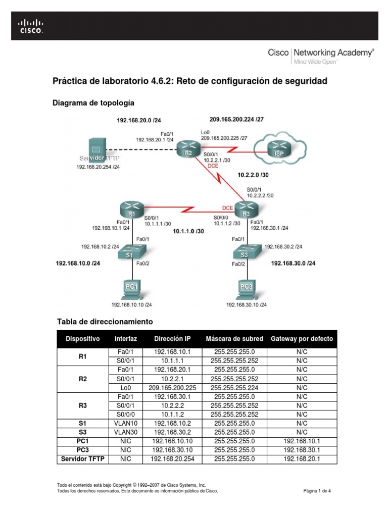 Practica Final de Seguridad | PDF | Enrutador (Computación ... Practica Final de Seguridad | PDF | Enrutador (Computación ...
