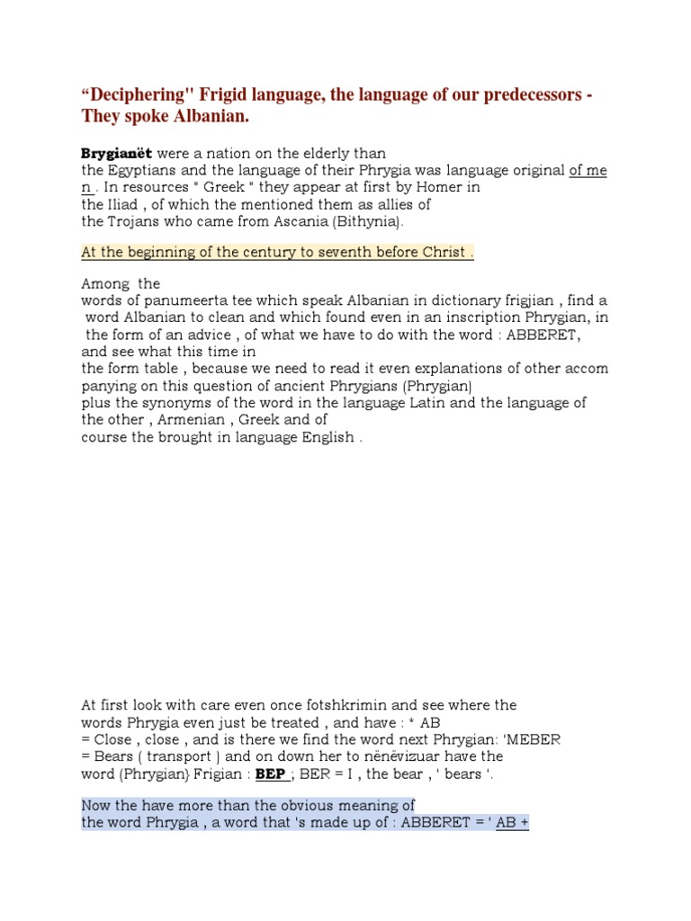 Deciphering Ancient Phrygian Language | PDF | Symbols | Semiotics