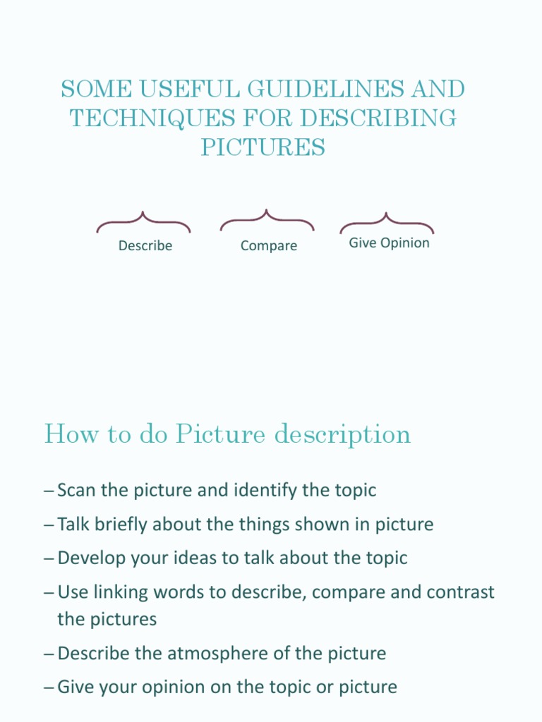 Picture Description | PDF | Psychological Concepts | Psychology