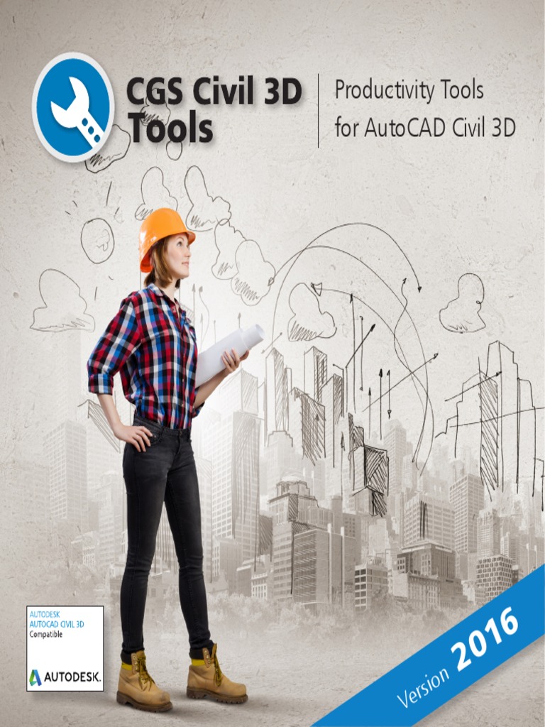 CGS Civil 3D Tools - 2016 - Brochure - ENG PDF | PDF | Auto Cad | Qr Code