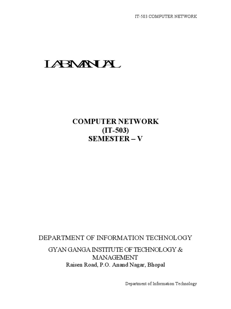 CN Lab Manual | PDF | Network Topology | Computer Network