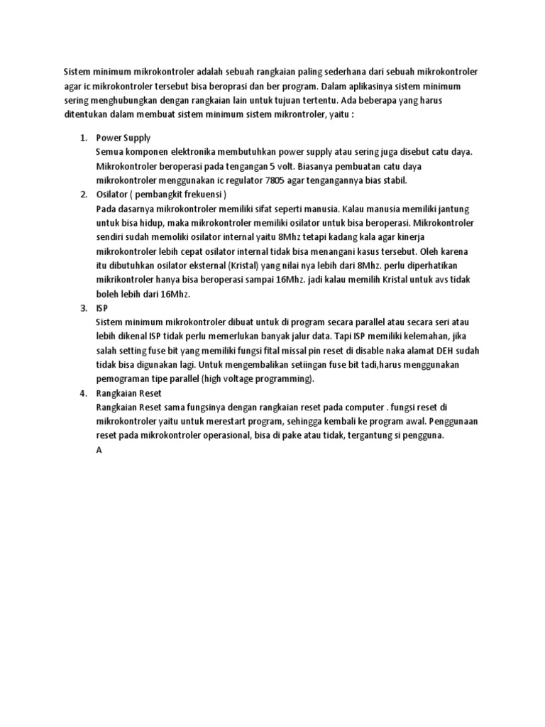 Materi Sistem Minimum | PDF