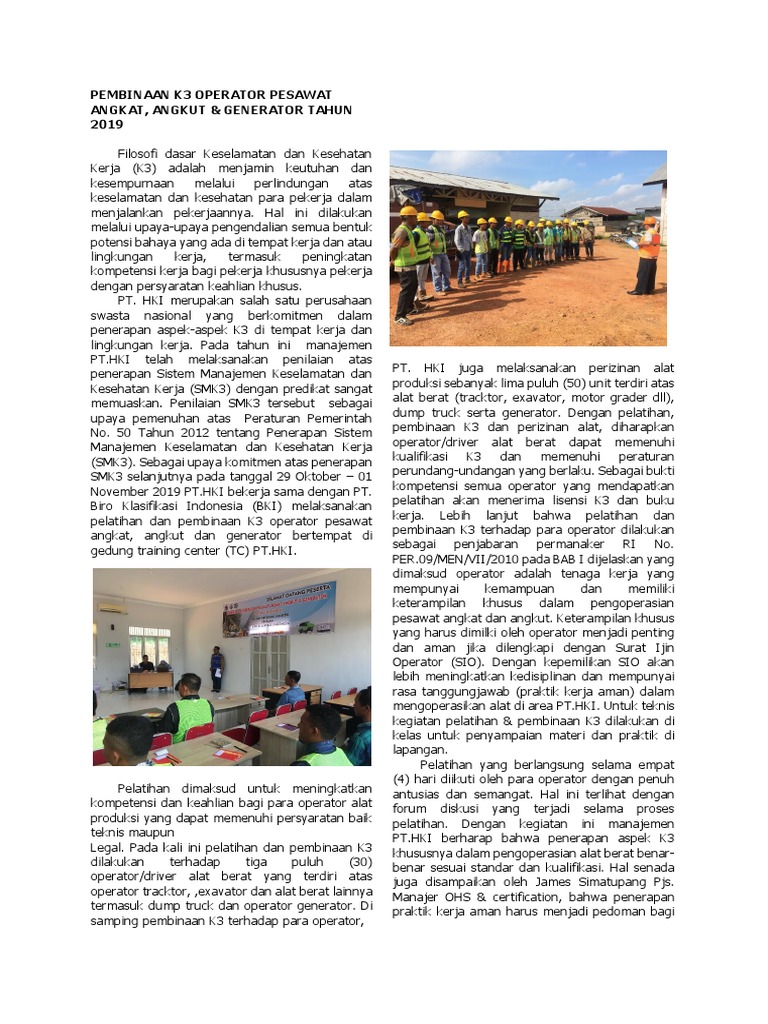 Pembinaan K3 - SIO & SIA PDF | PDF | Komputer