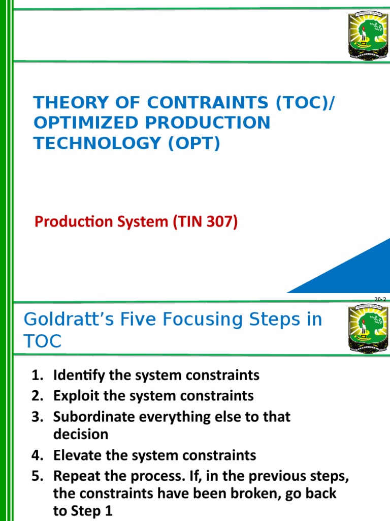 Theory of Constraint 2 | PDF | Business