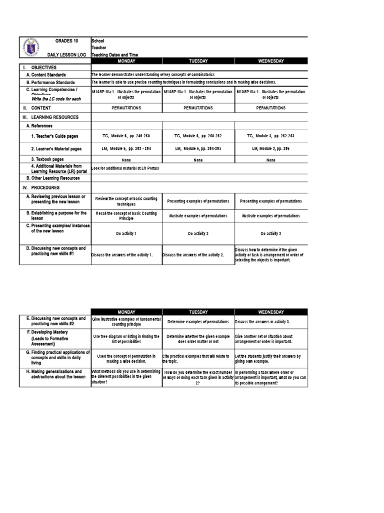Grade 10 3RD Quarter | PDF | Learning | Teachers