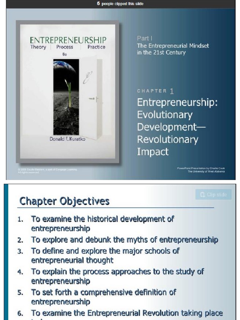 Entrep Mind Chapter 1 New | PDF | Business