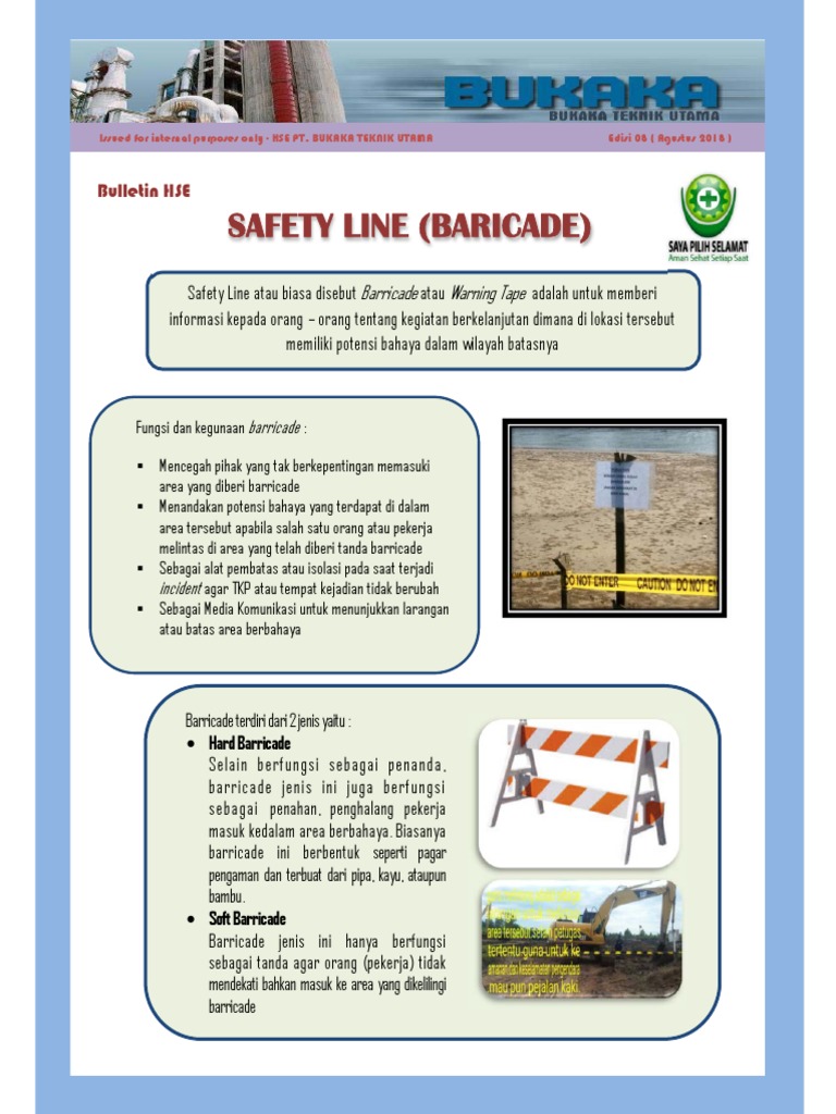 8 Bulletin HSE Agustus Safety Line | PDF