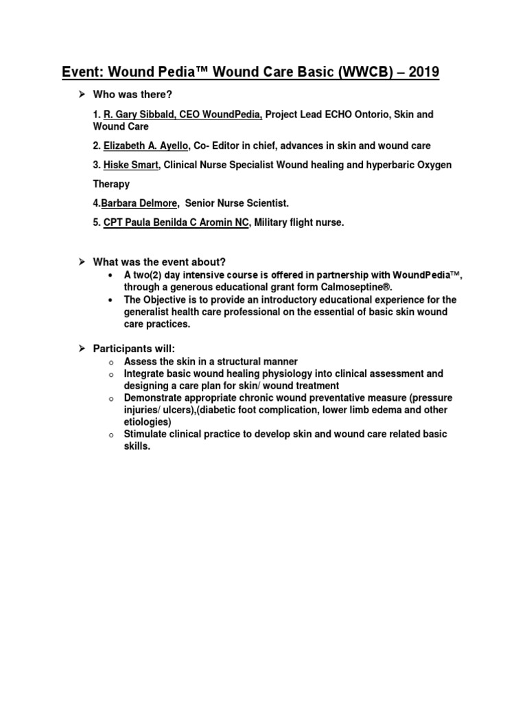 Wound Care Basic | PDF | Wound | Health Care