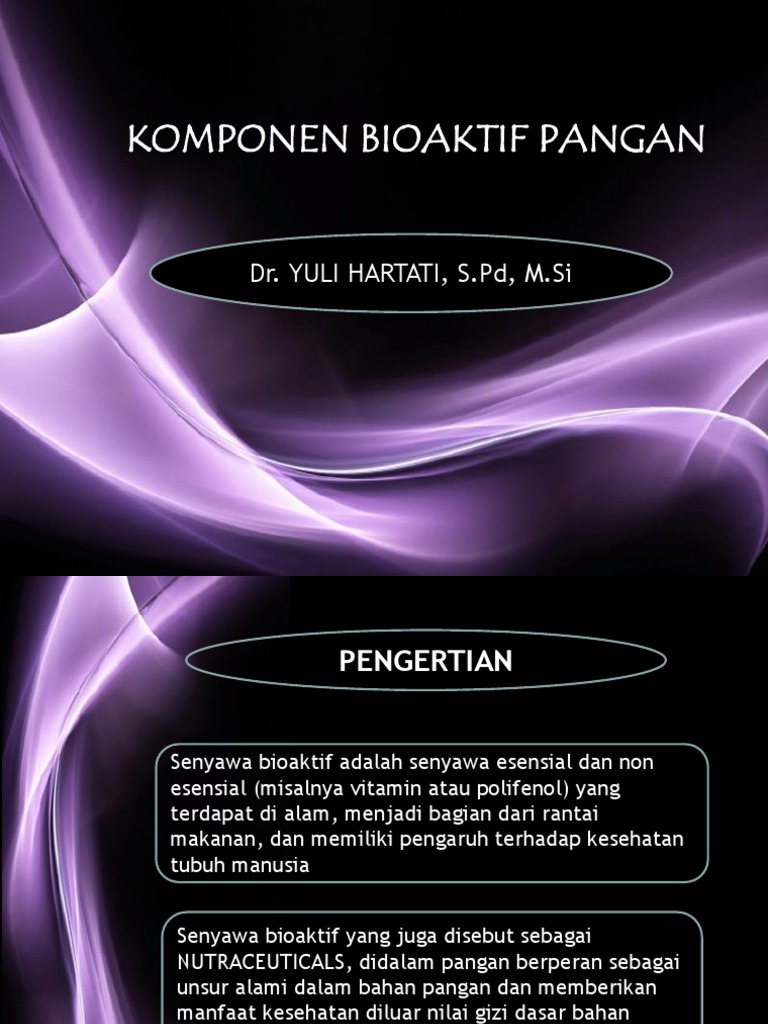 Komponen Bioaktif Pangan | PDF