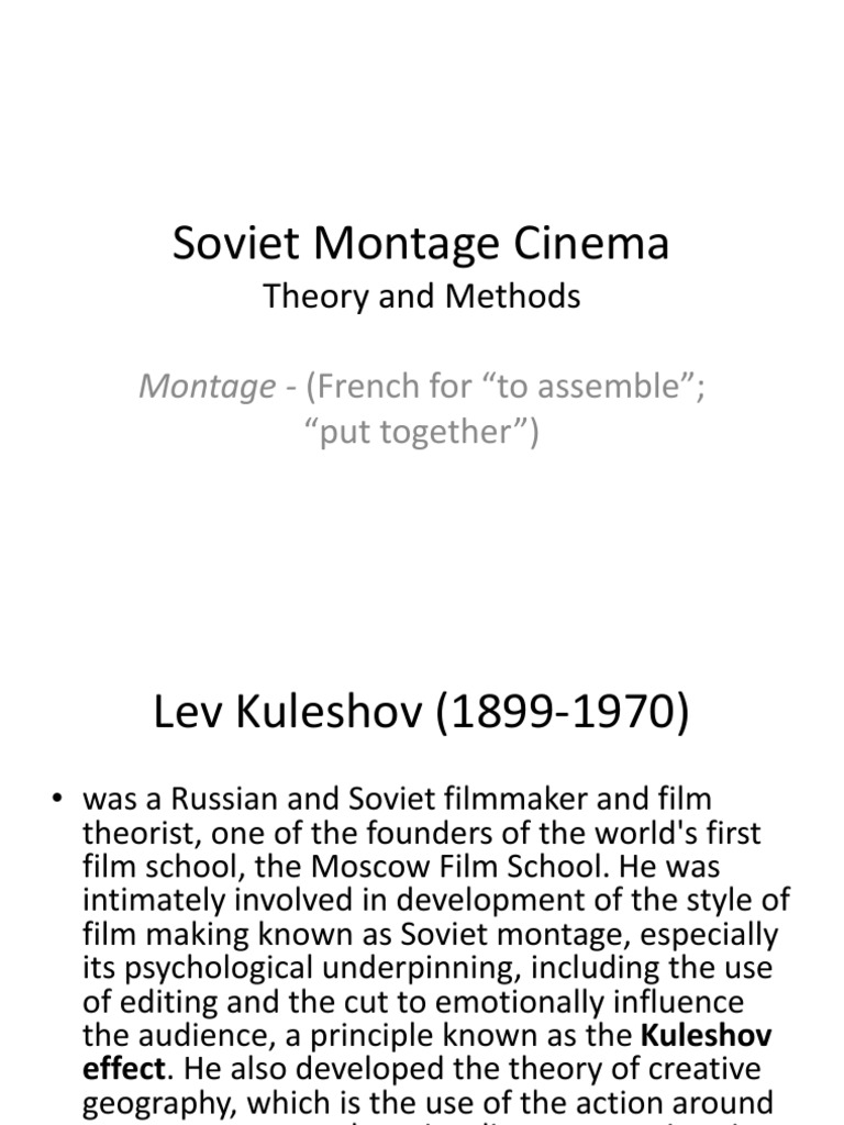 Soviet Montage Cinema | PDF