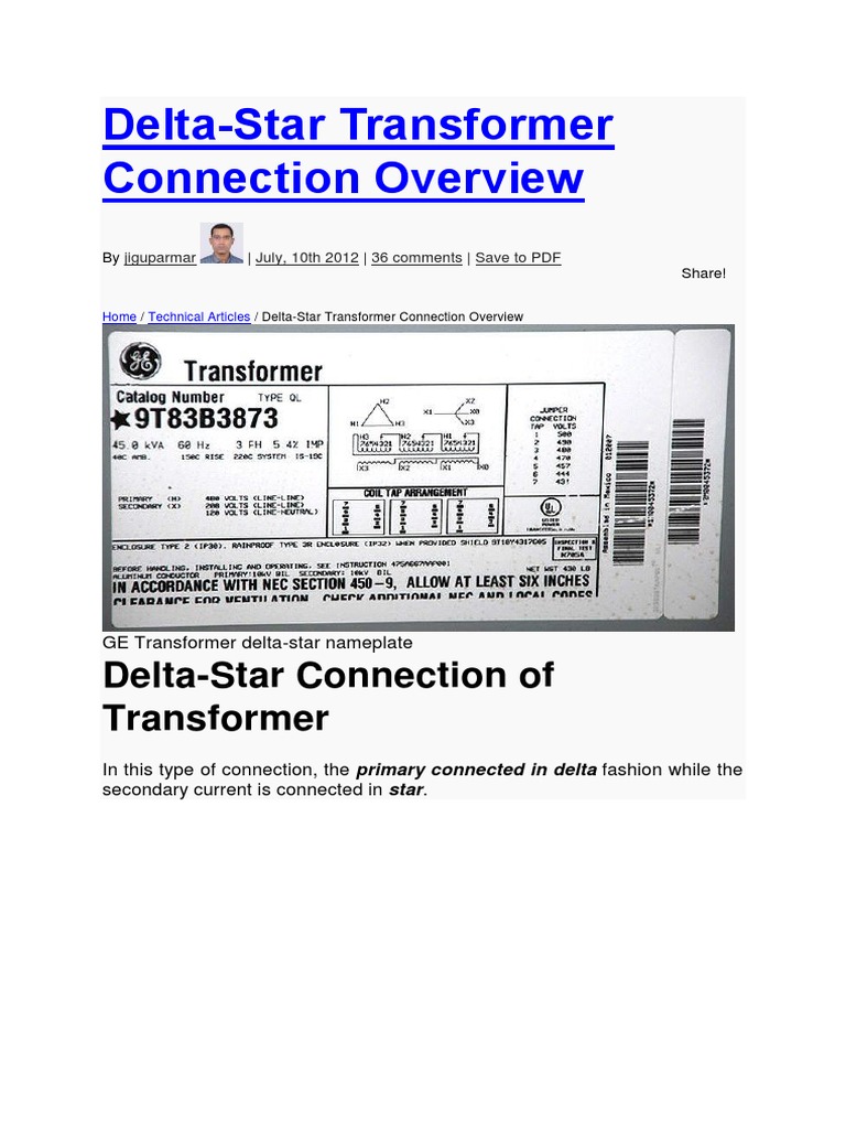 Delta | PDF | Transformer | Electric Power Distribution