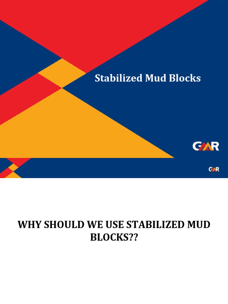 Benefits of Stabilized Mud Blocks | PDF | Mud | Brick