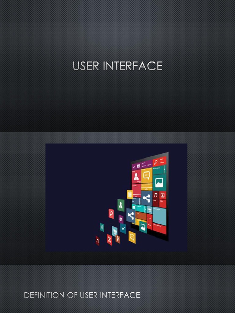Presentation | PDF | User Interface | Graphical User Interfaces