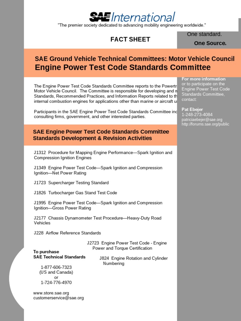 Engine Power Test Code PDF | PDF | Horsepower | Internal Combustion Engine