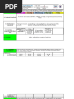 Grade 10 Active Recreation Lesson Plan | PDF | Self-Improvement