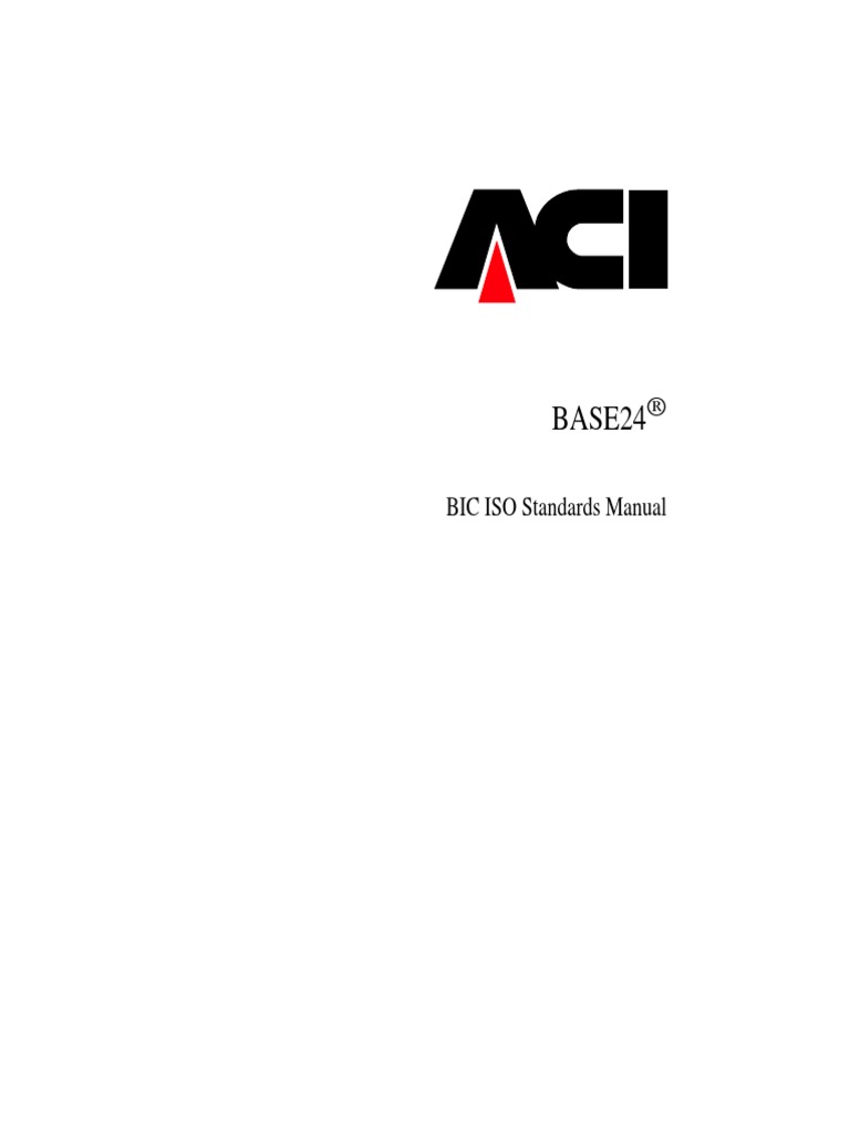 BASE24 BIC ISO Standards PDF | PDF | Debits And Credits | Banking