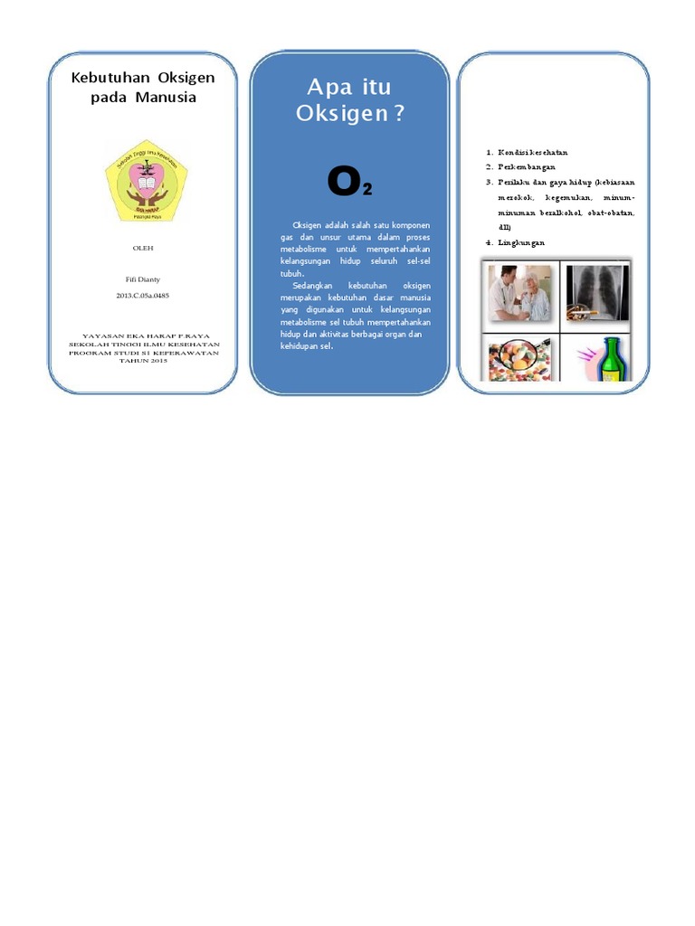 Leaflet Oksigenasi | PDF