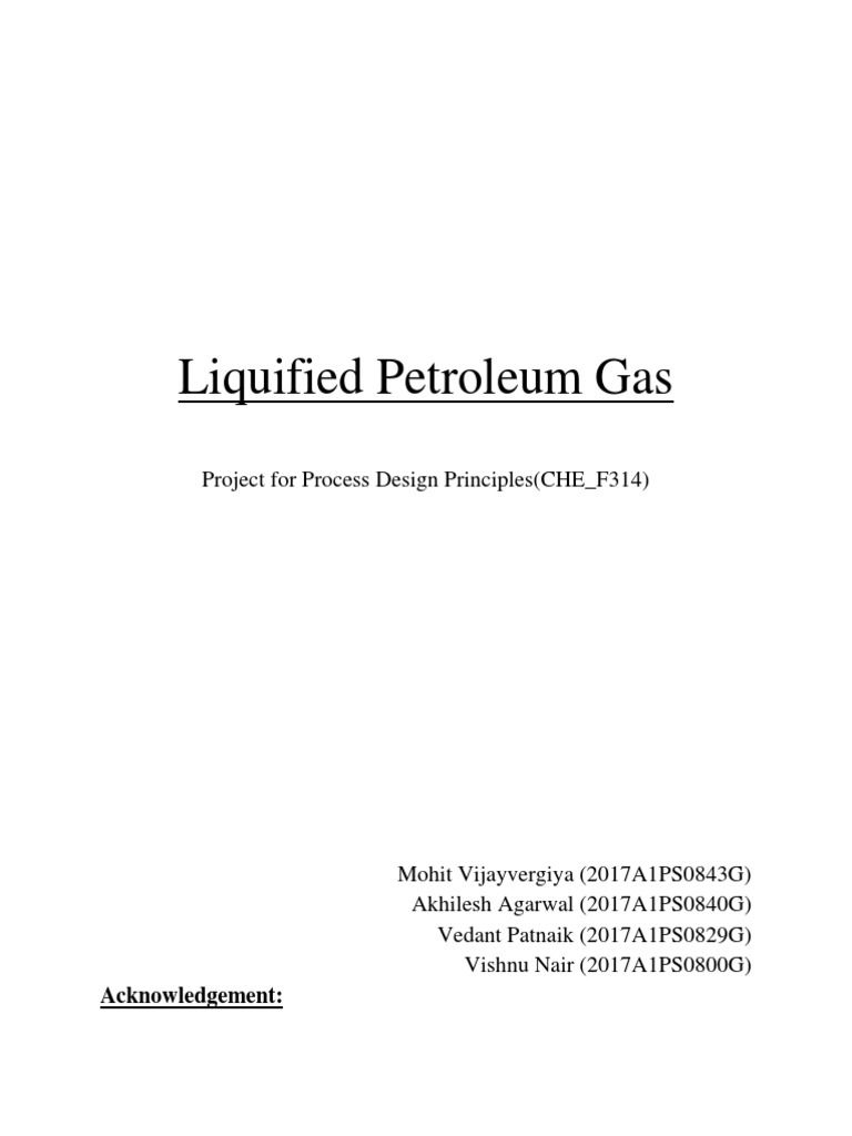 LPG Report | PDF | Liquefied Petroleum Gas | Cracking (Chemistry)