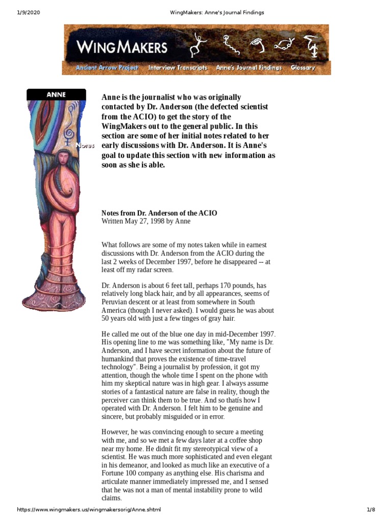 WingMakers - Anne's Journal Findings | PDF | Intelligence | National ...