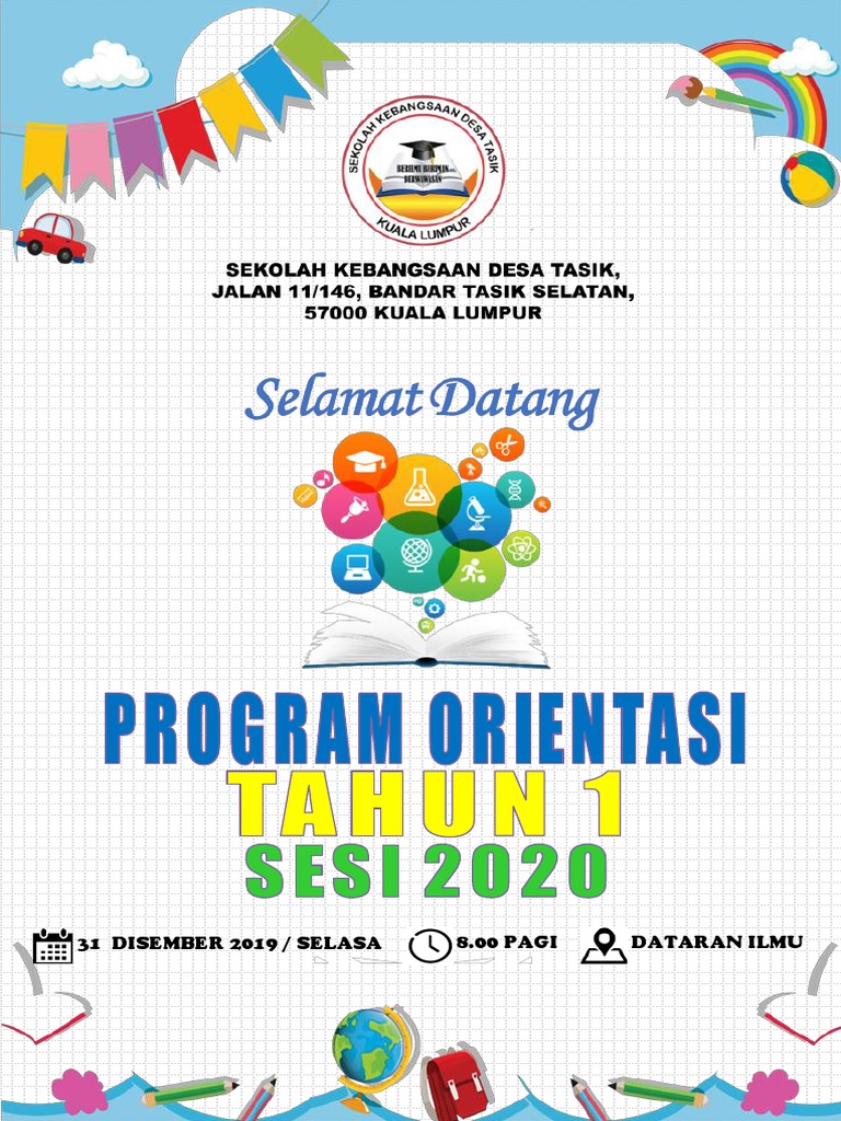 Program Orientasi Tahun 1 Sesi 2020 | PDF