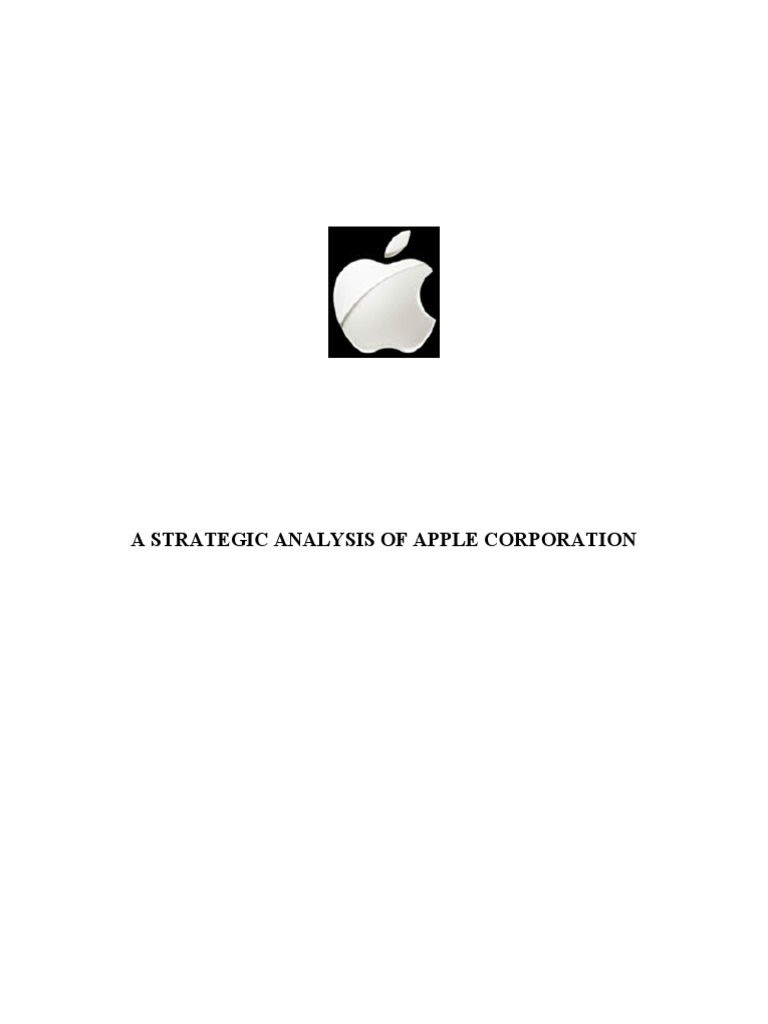 Assignment - A Strategic Analysis of Apple Corporation | PDF | Apple ...