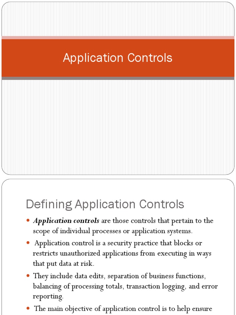 Lecture Notes On Application Controls | PDF | Malware | Risk