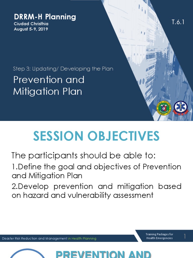 6.1 DRRM-H Step 3 Update - Devt of The Plan - Prevention and Mitigation ...