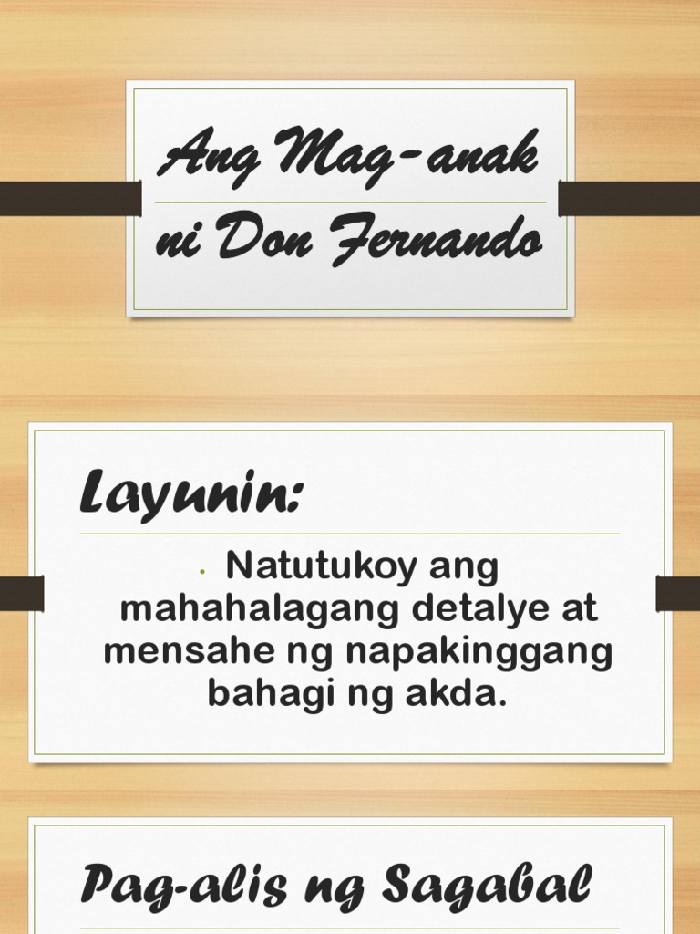 Ang Mag-Anak Ni Don Fernando | PDF