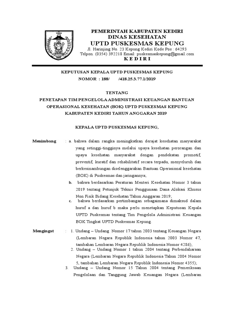 SK Tim Bok PKM | PDF