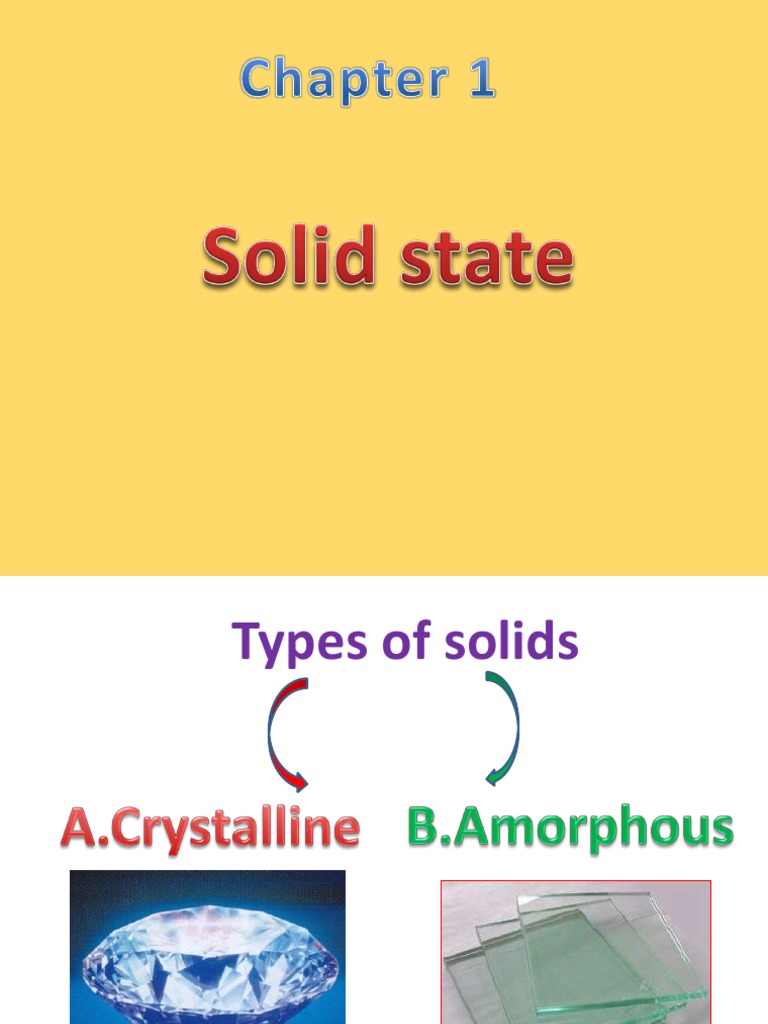 Solid State Puc II 1 | PDF | Crystal Structure | Solid