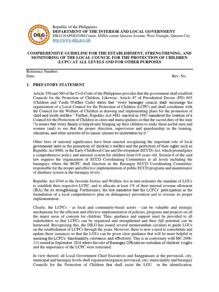 Unified LCPC MC (Template Form) | PDF | Local Government | Non ...