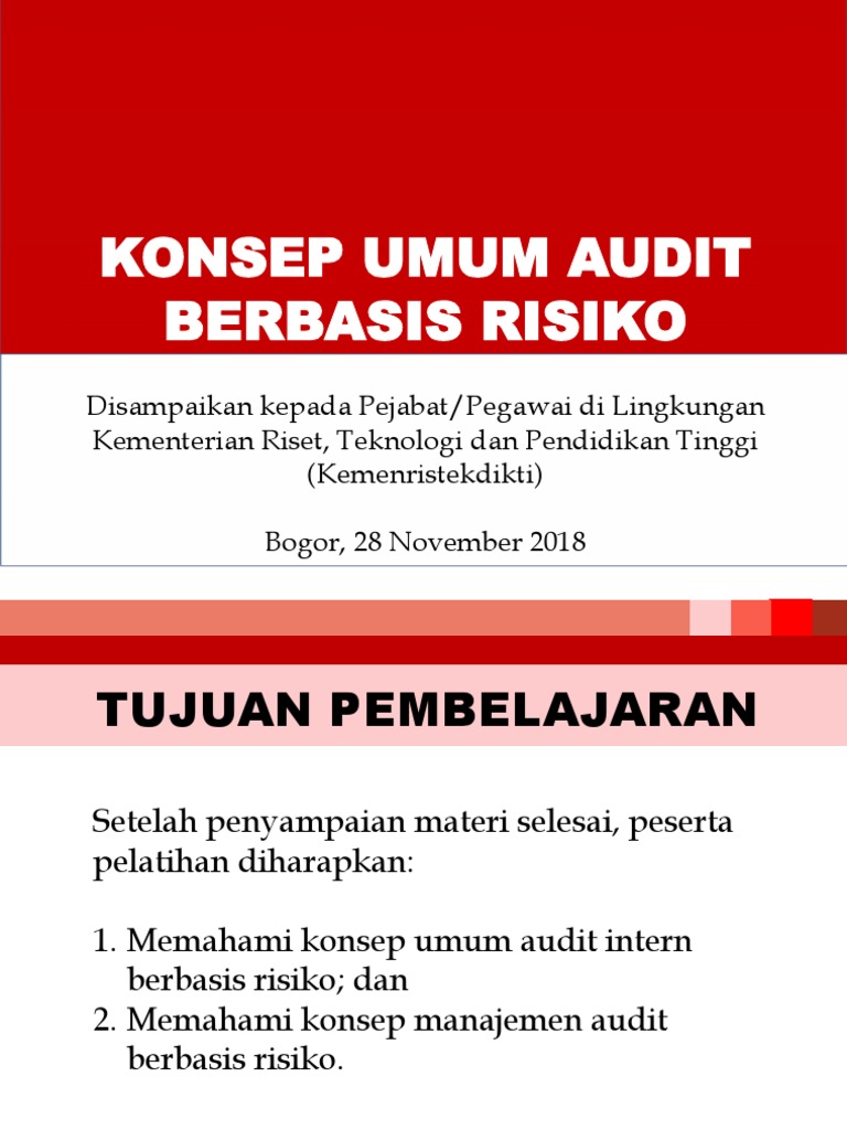 Konsep RBA DAN MANAJEMEN AUDIT BERBASIS RISIKO | PDF
