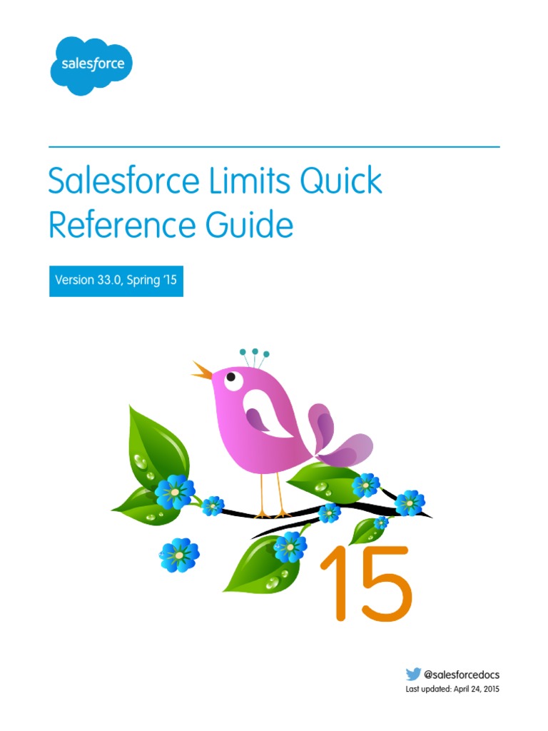 Salesforce App Limits Cheatsheet PDF | PDF | Salesforce.Com | Application Software