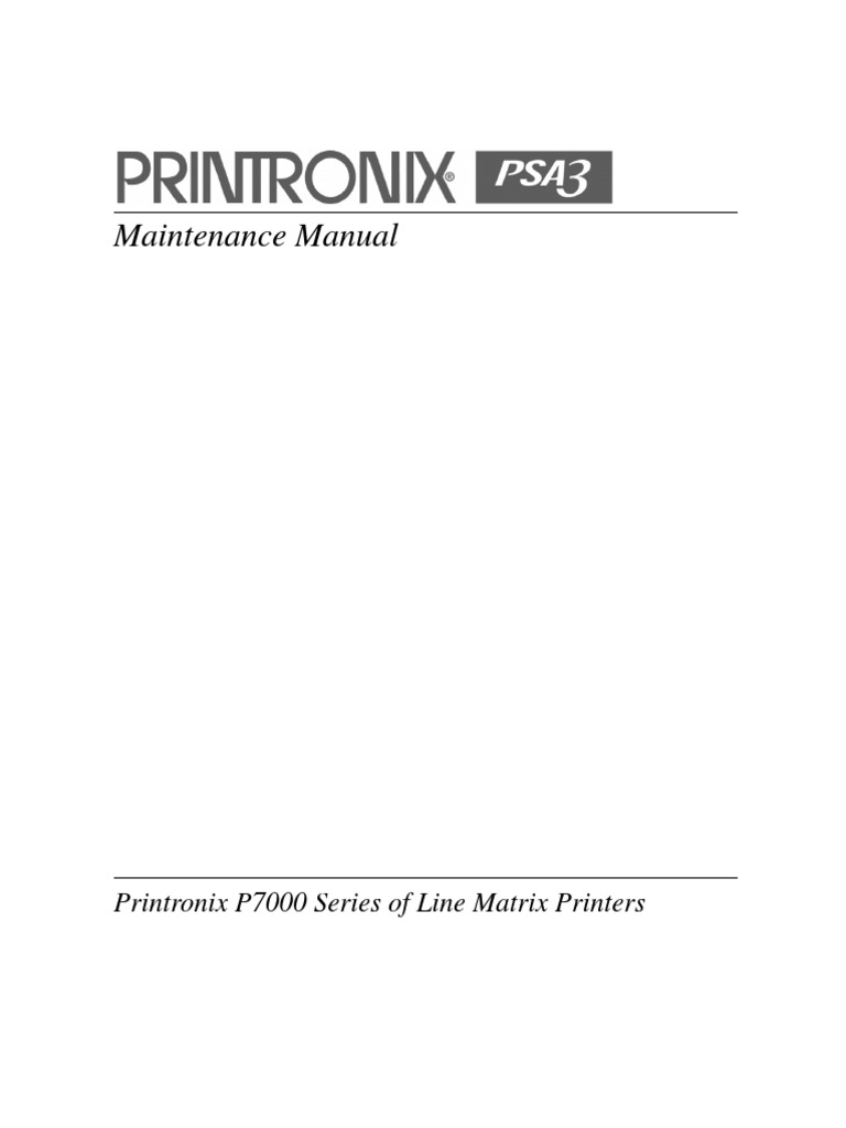 p7000 Series PDF | PDF | Printer (Computing) | Electromagnetic Interference