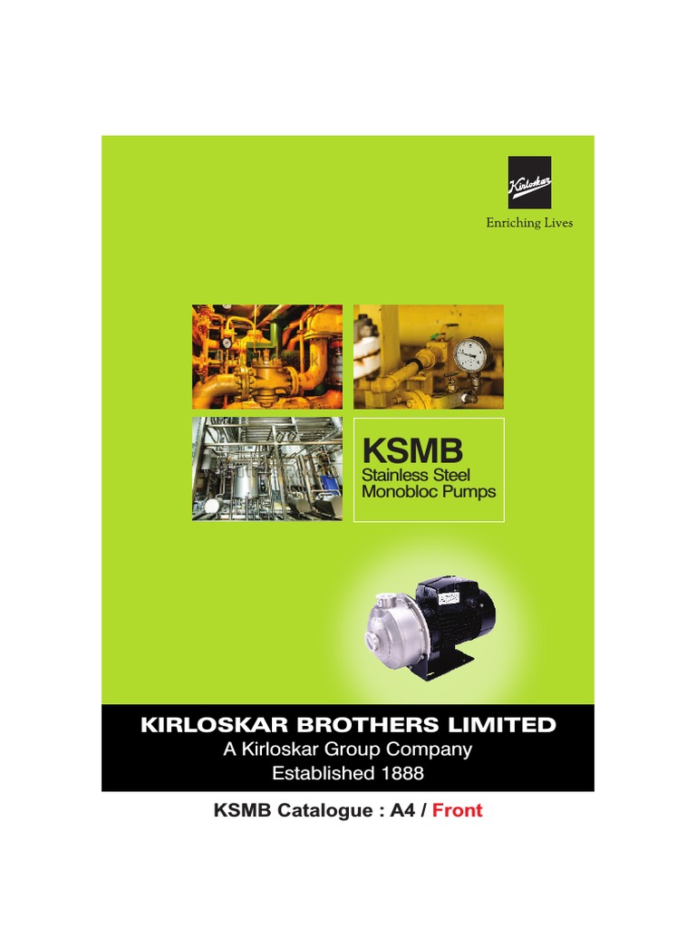 KSMB | PDF | Pump | Stainless Steel