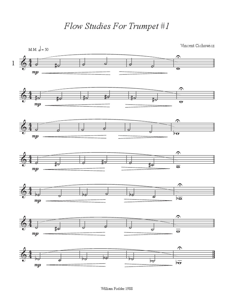 Flow Study 1 Warm Up Cichowicz PDF | PDF