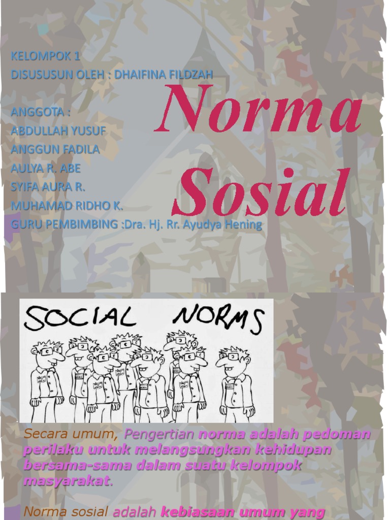 Contoh Poster Norma Sosial Masyarakat | PDF | Gaya Hidup