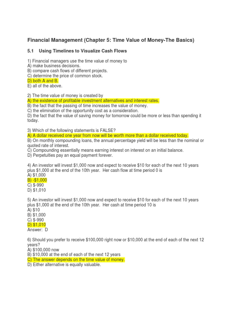CH 05 | PDF | Present Value | Discounting