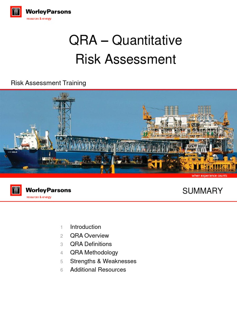 QRA Training Overview and Methodology | PDF | Risk Assessment | Risk ...