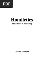 Introduction to Homiletics Course | PDF | Sermon | Jesus